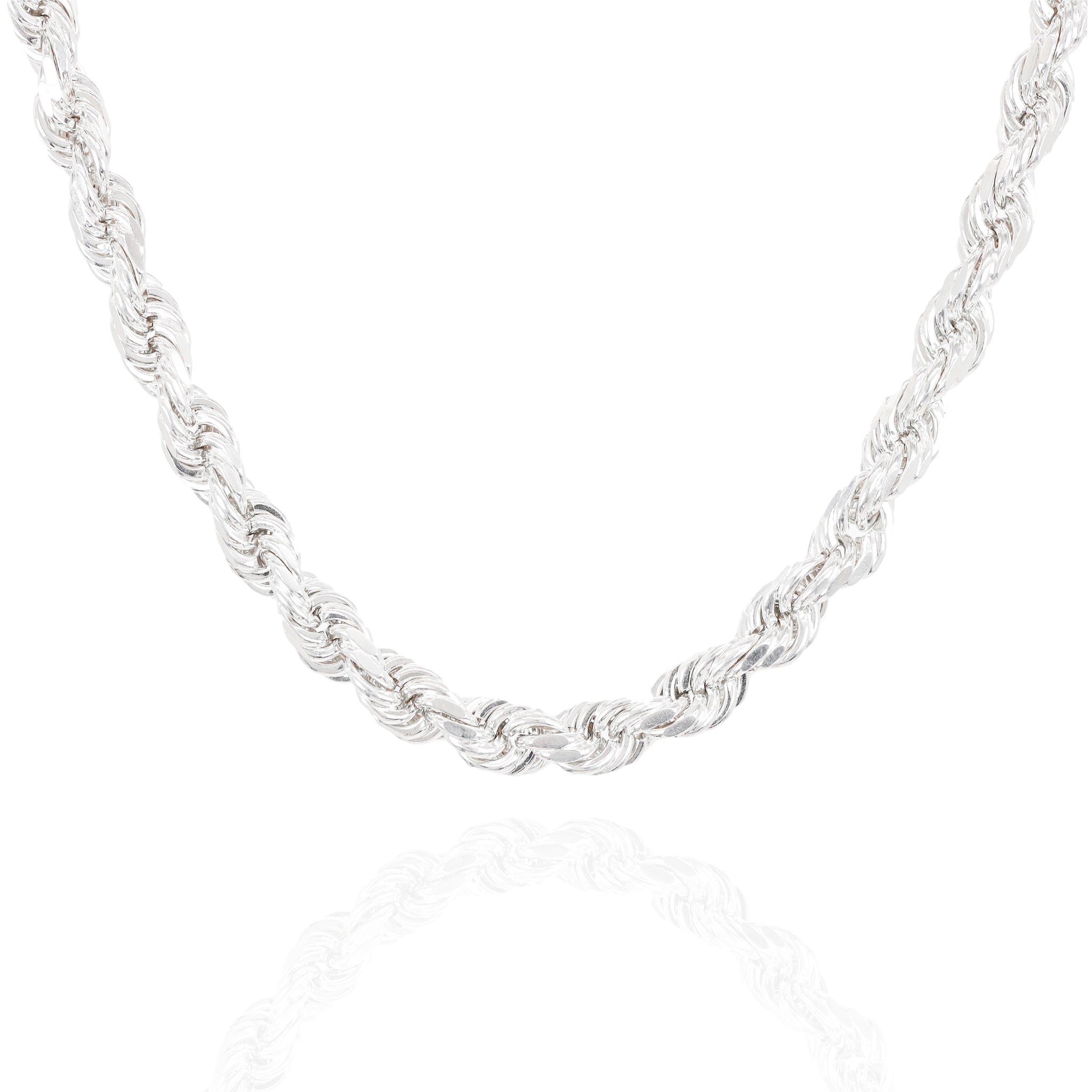 14KT Solid Rope White Gold Chain | Dayyani Jewelers