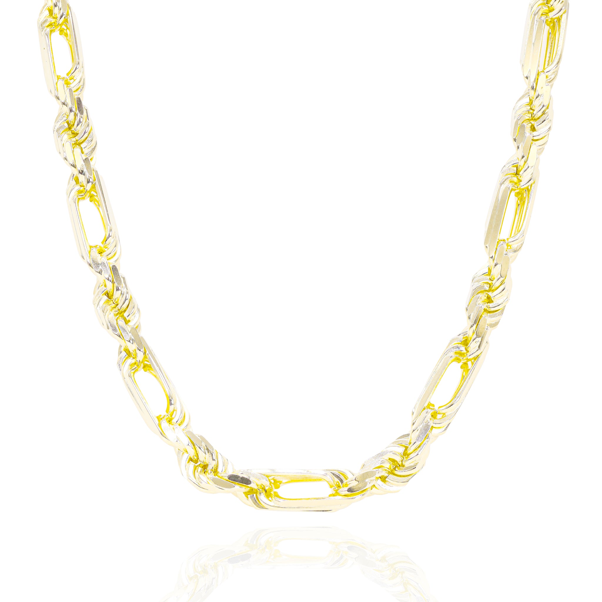 14KT Tri-Tone Solid Milano Gold Chain | Dayyani Jewelers