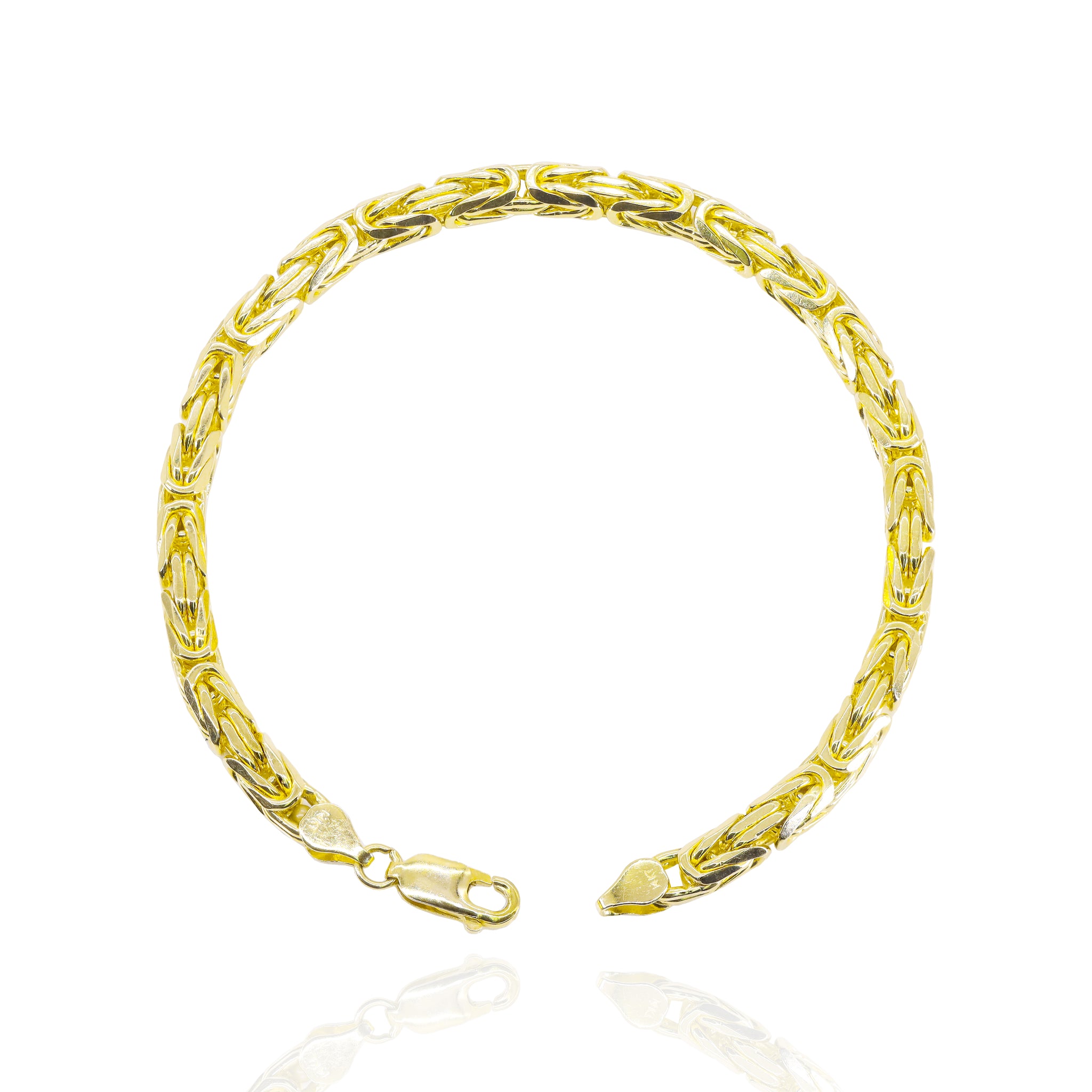 14KT Solid Byzantine Gold Bracelet