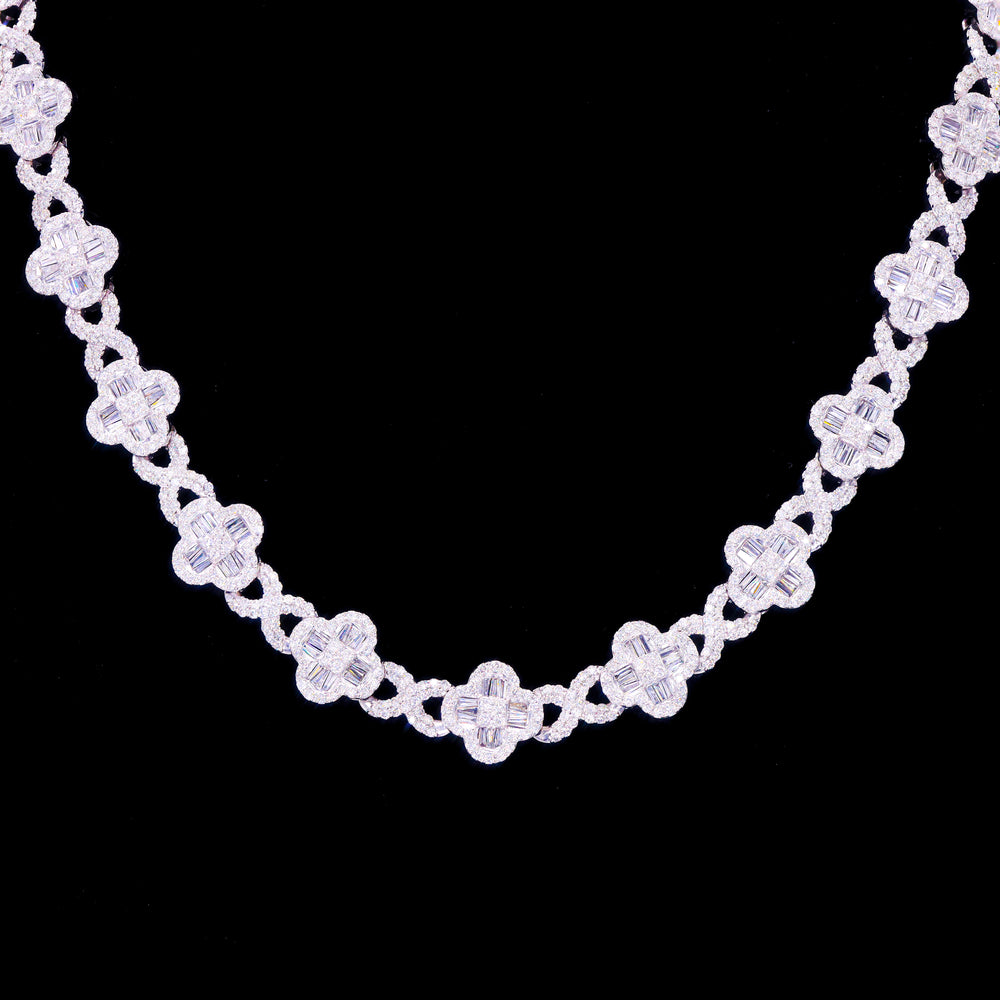 Clover Infinity Link Diamond Chain