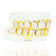 Custom VVS Princess Cut Diamond Gold Grillz (Invisible Setting)