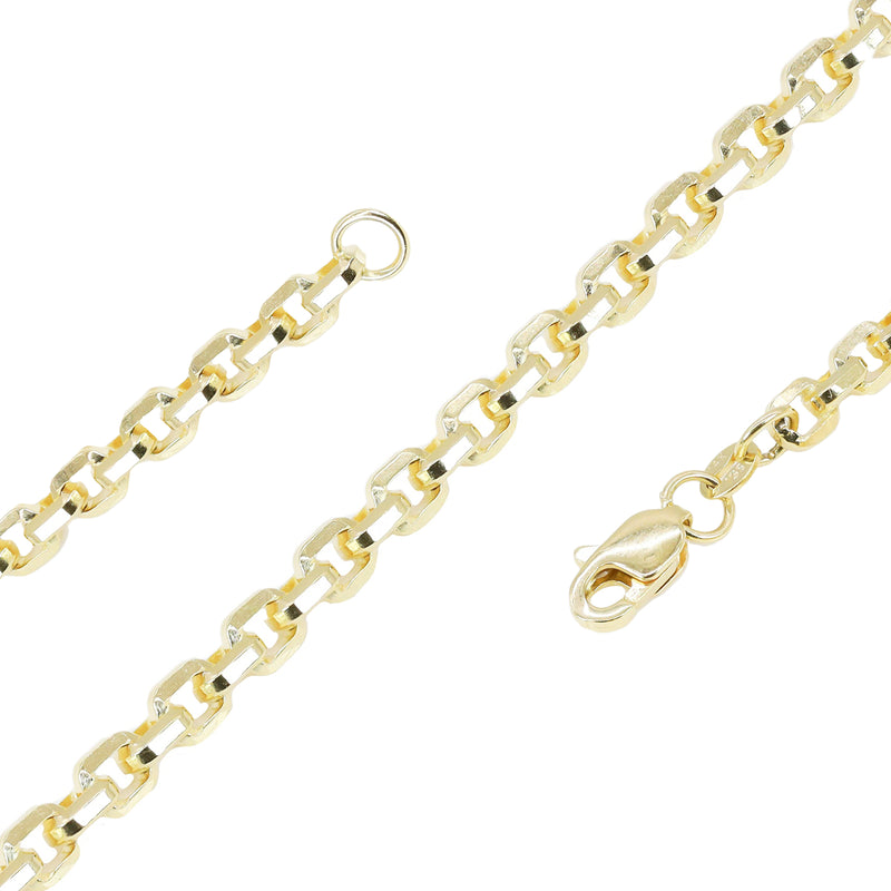 14KT Solid Hermes Link Yellow Gold Chain | Dayyani Jewelers