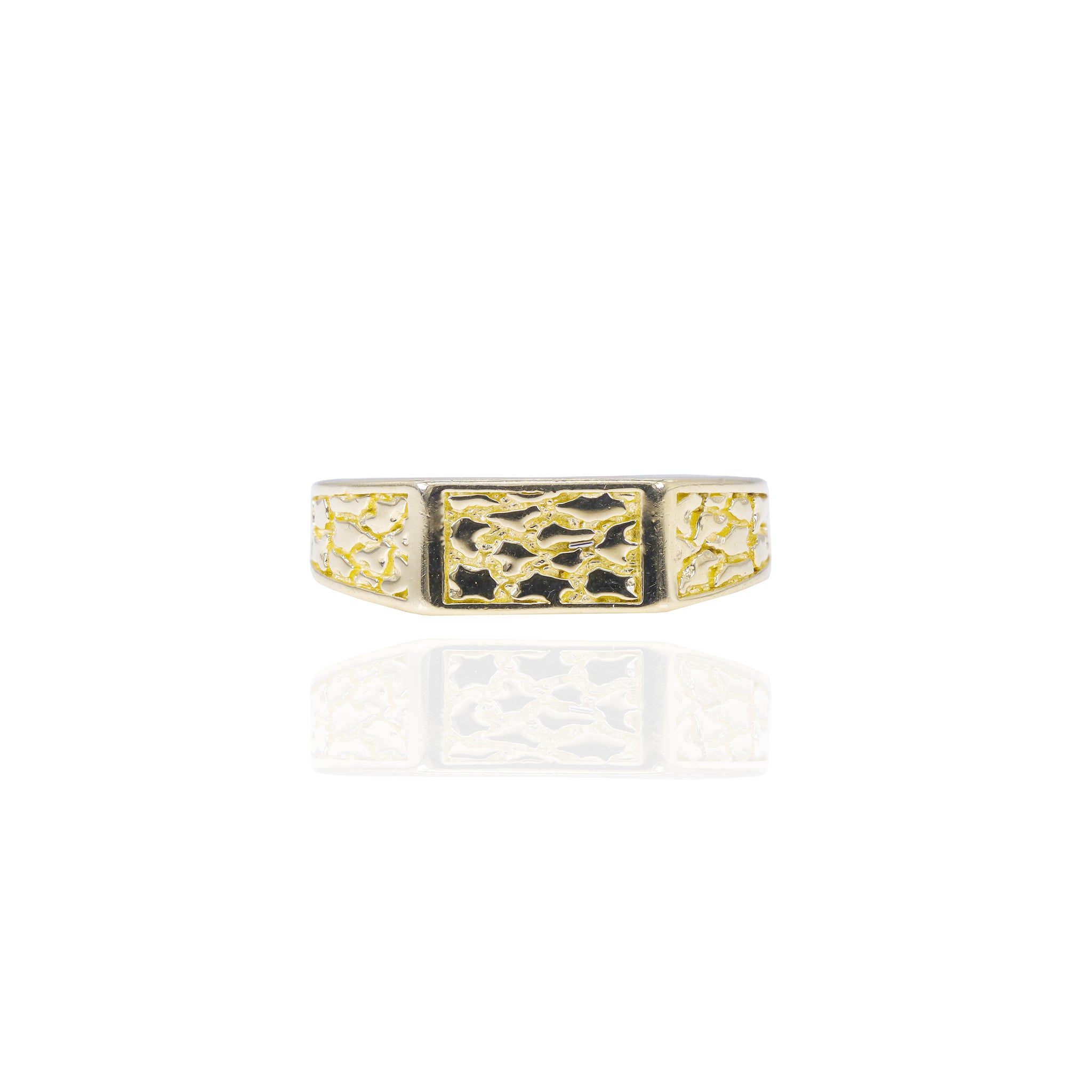Small Solid Nugget Ring