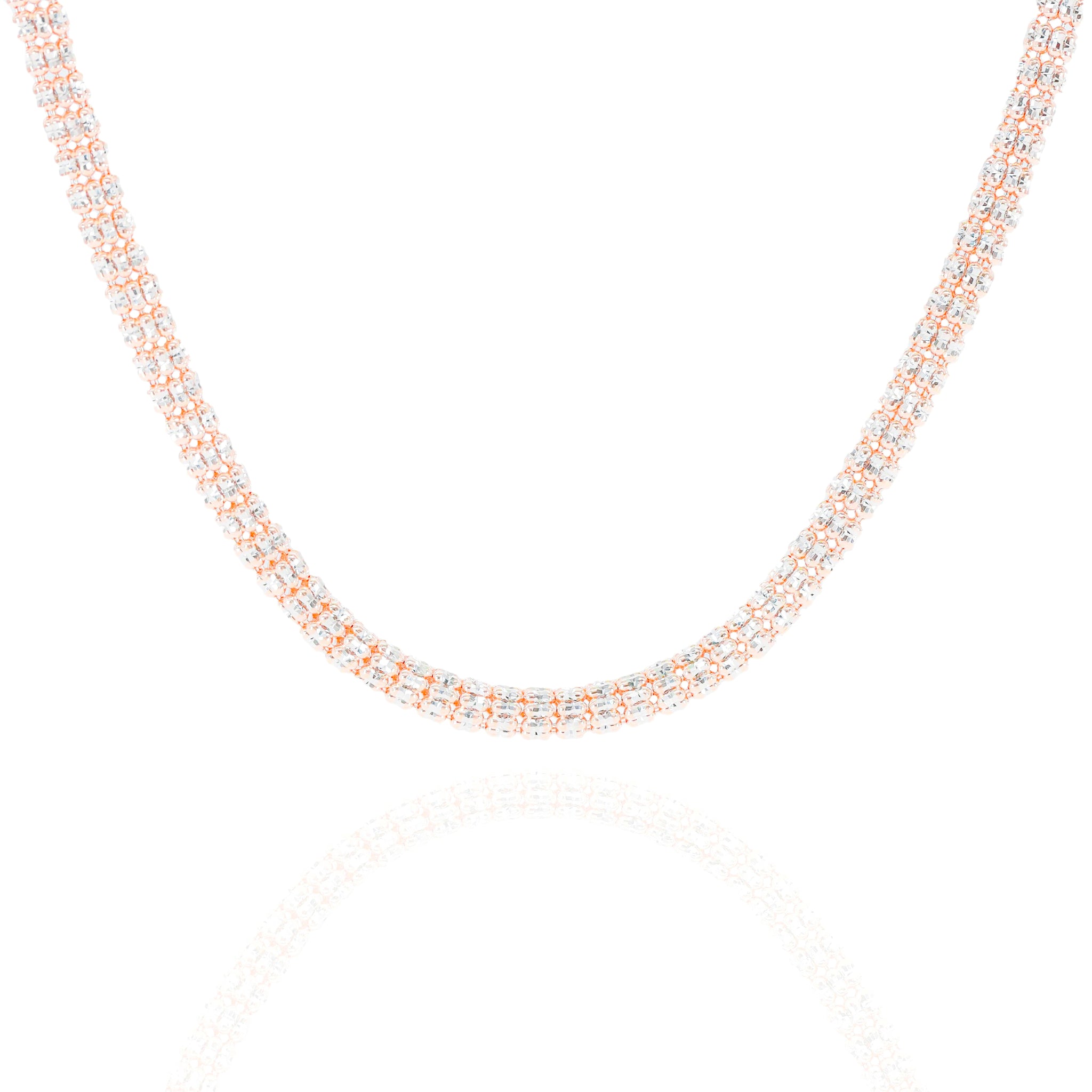 14KT Two-Tone Rose Gold ICE Gold Chain | Dayyani Jewelers
