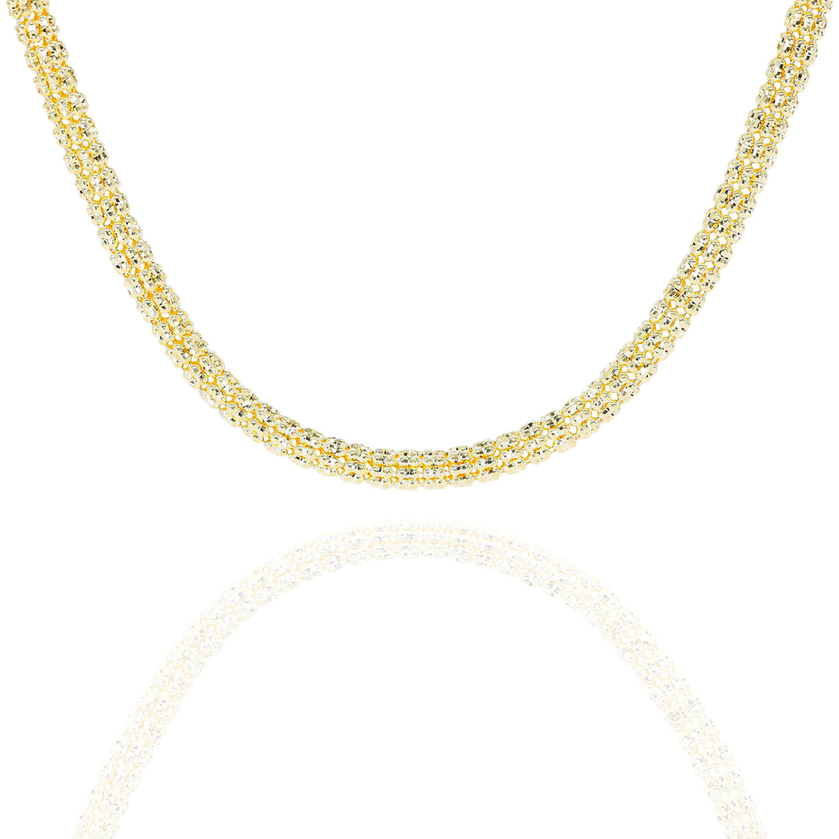 10KT Solid Yellow Gold ICE Gold Chain