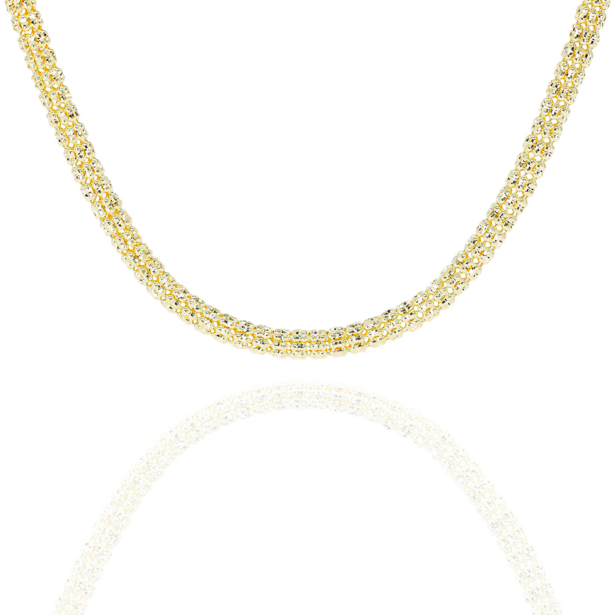 10KT Solid Yellow Gold ICE Gold Chain
