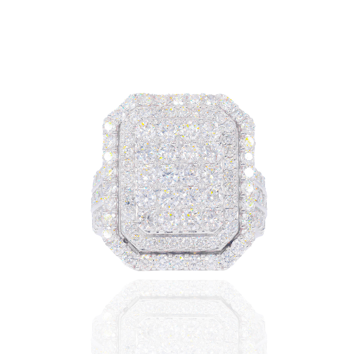 Emerald Shaped Championship Diamond Ring