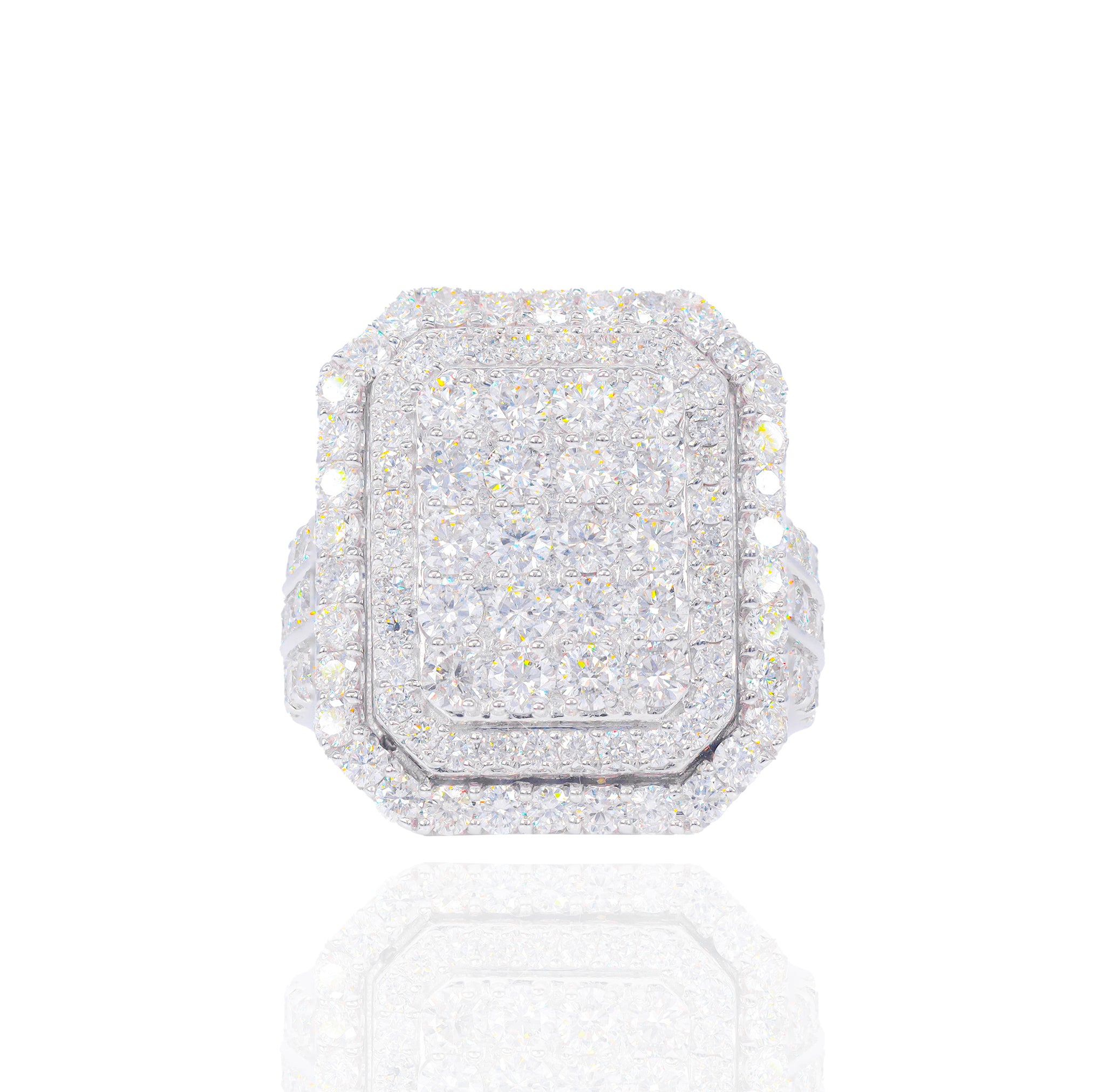 Emerald Shaped Championship Diamond Ring