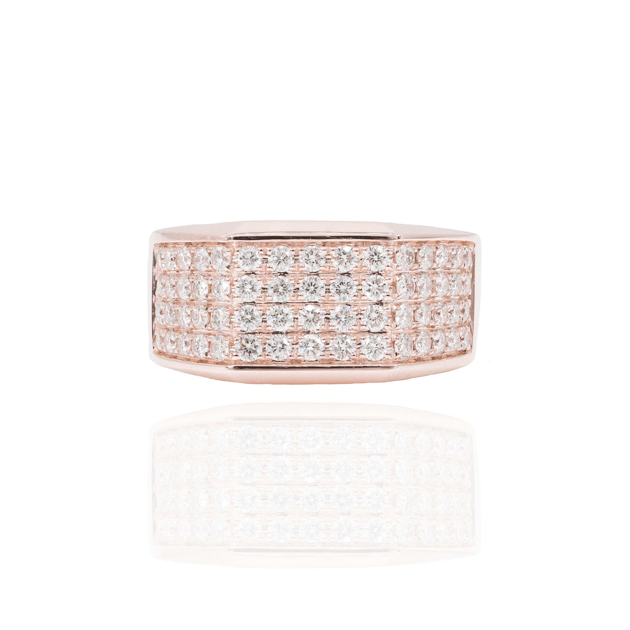 3 Sided Diamond Ring