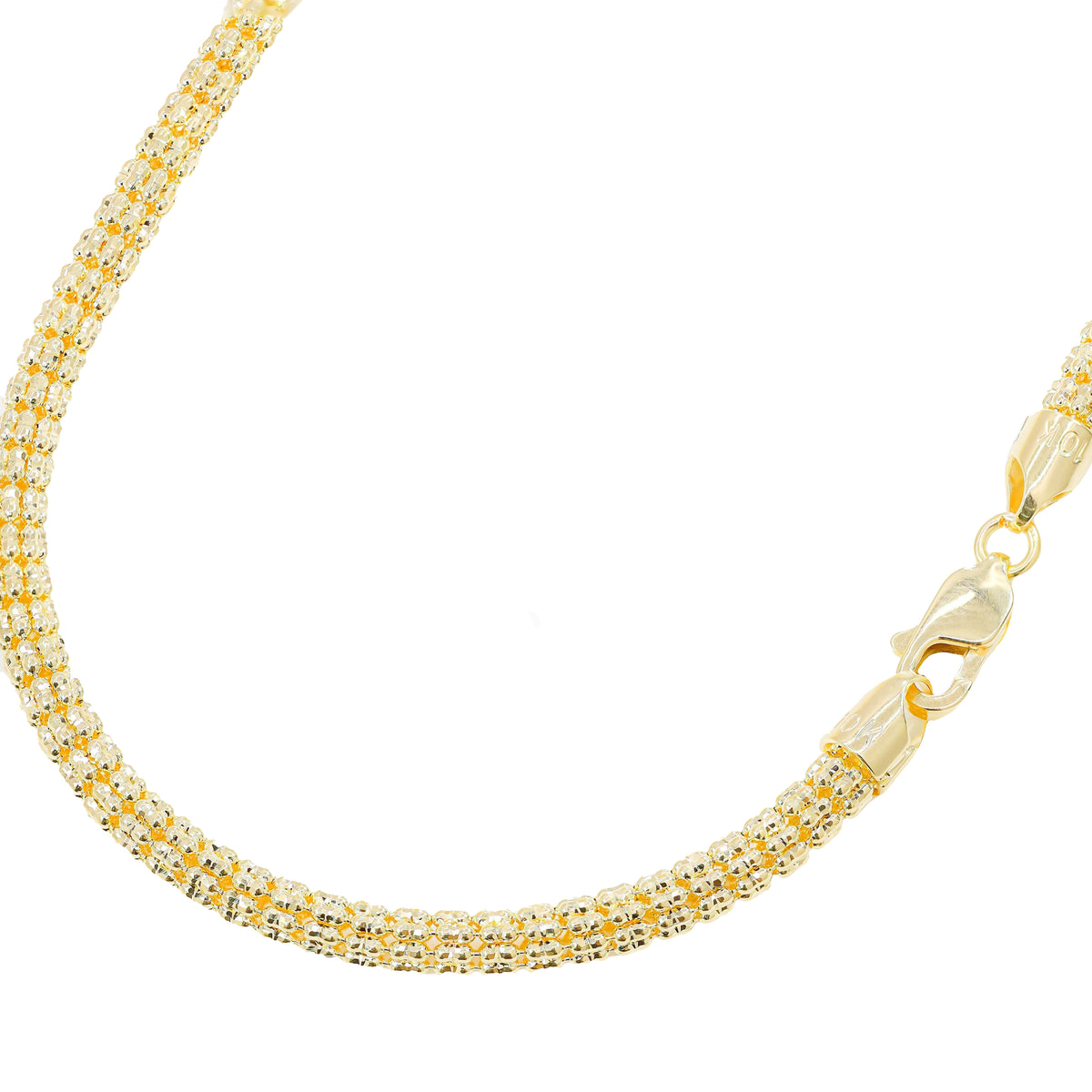10KT Solid Yellow Gold ICE Gold Chain