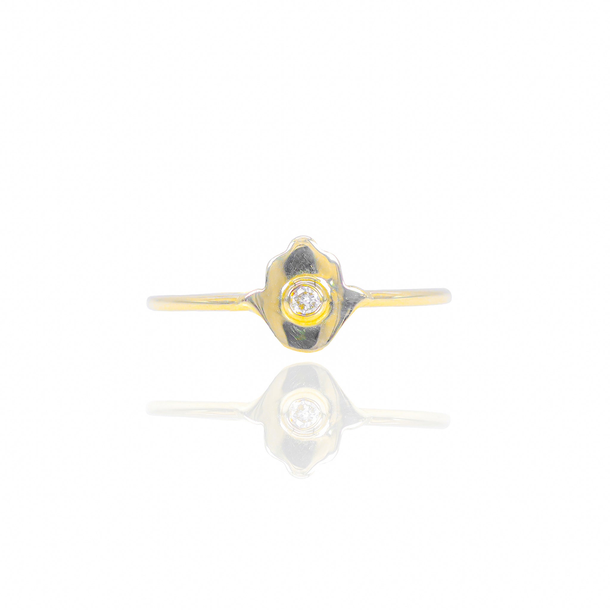 Gold Hamza Hand Diamond Ring | Dayyani Jewelers