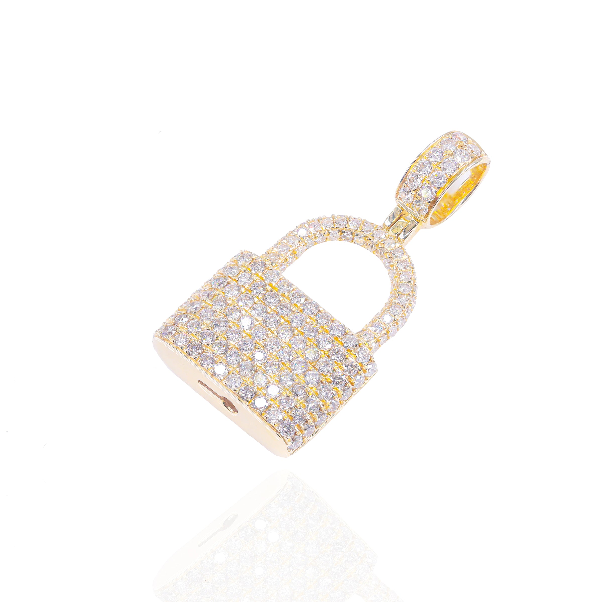 Diamond Lock Pendant