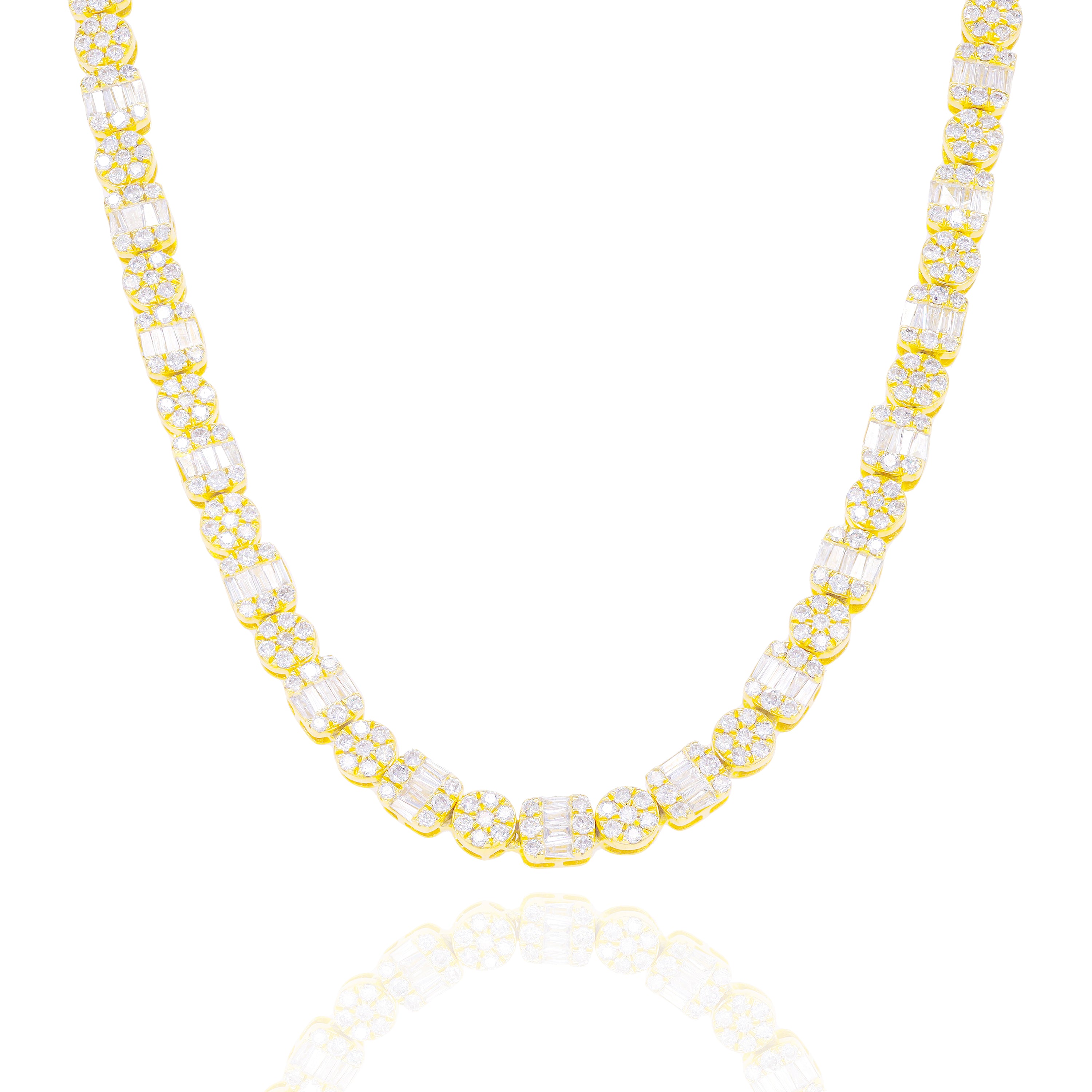 Alternating Square & Circle Link Diamond Chain