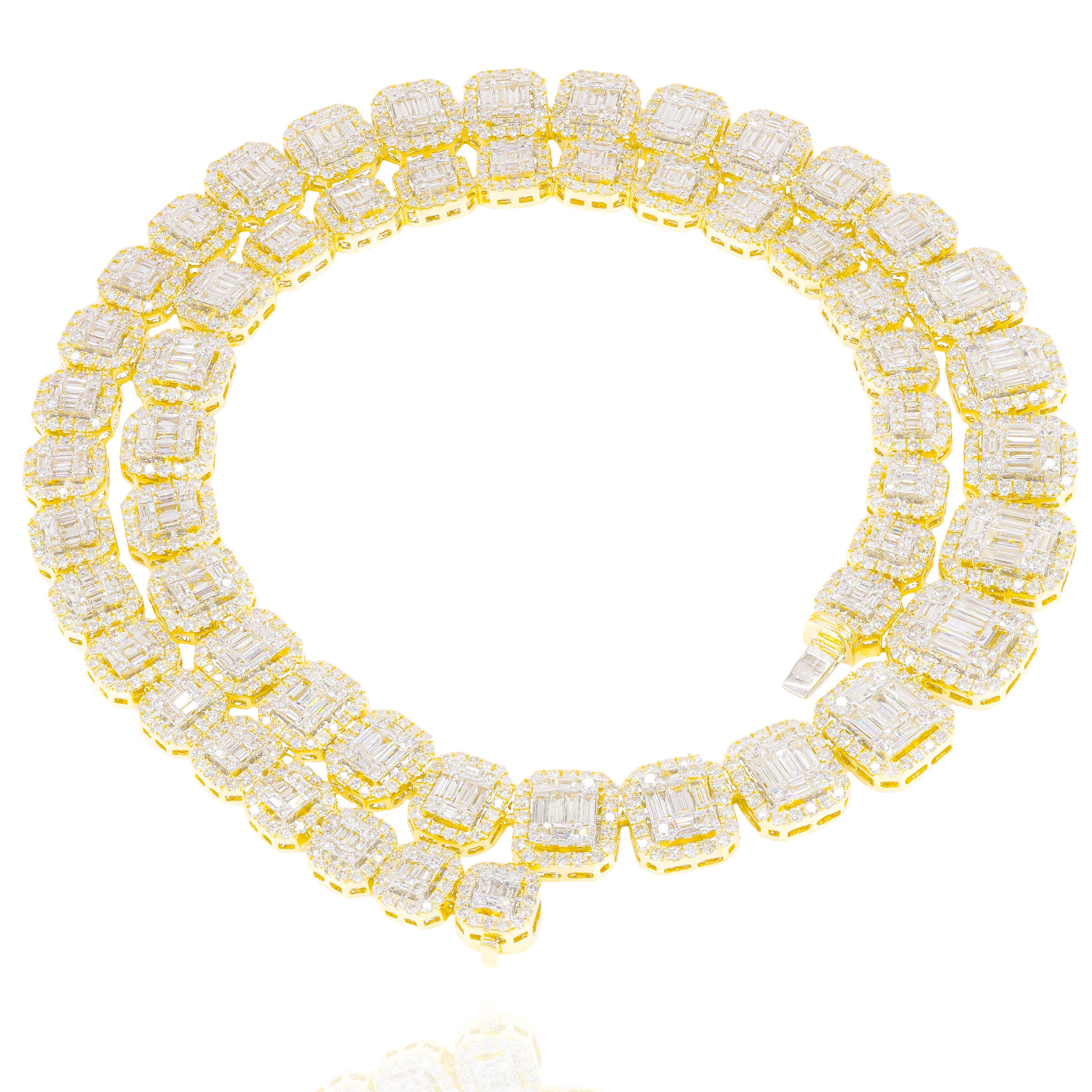 Graduating Baguette Diamond Chain