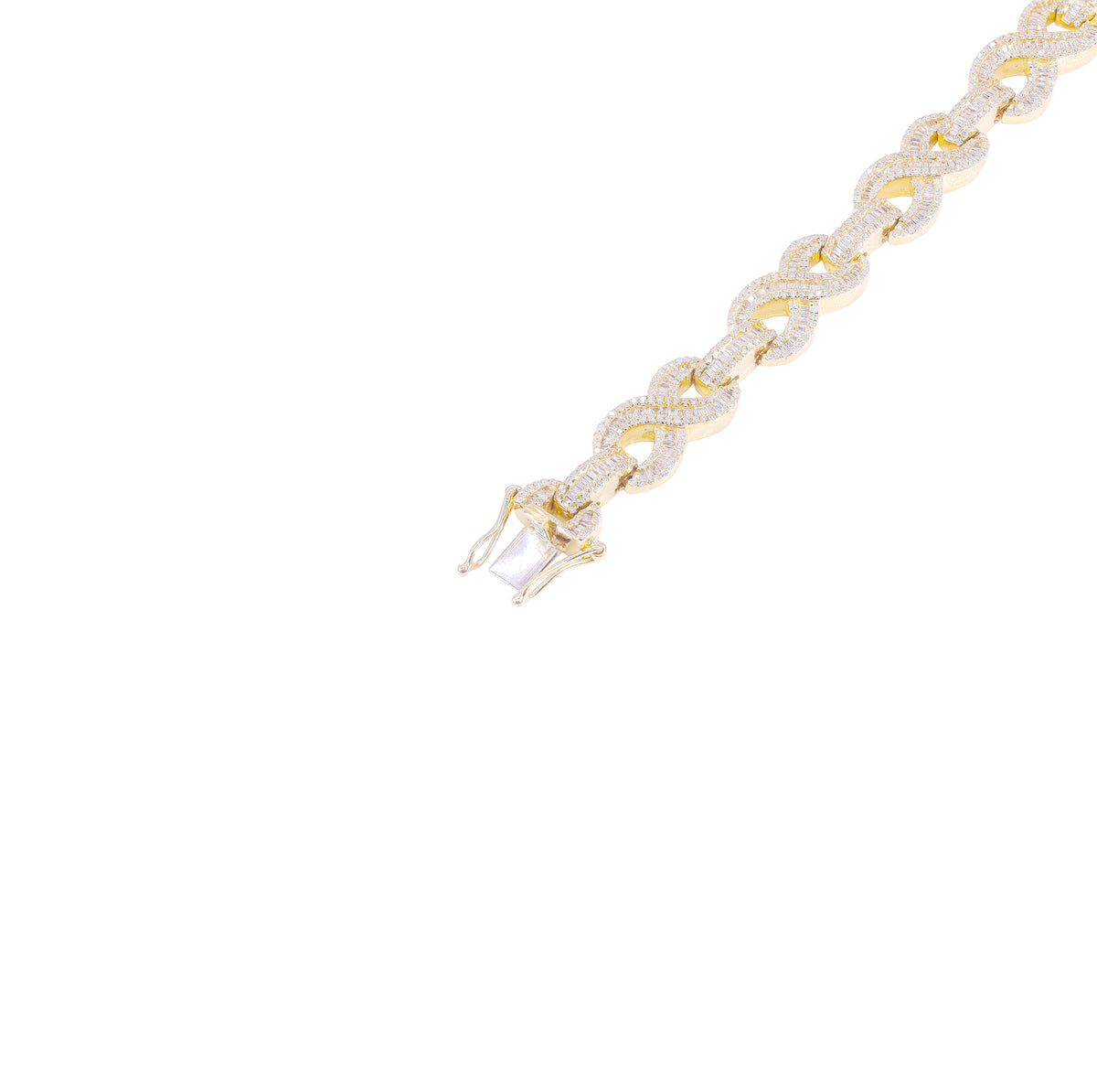 Baguette Diamond Infinity Link Chain