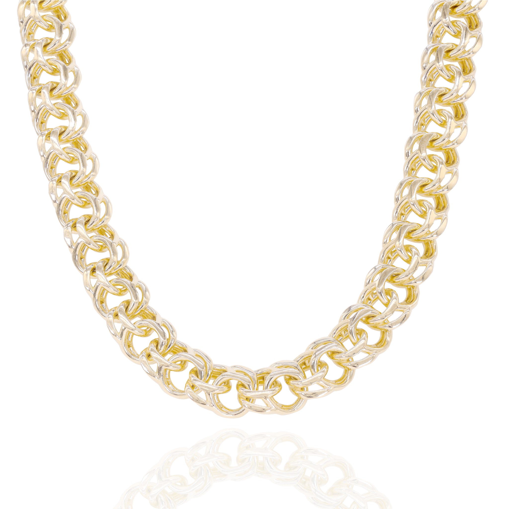 14KT Italian Yellow Gold Solid Chino Chain