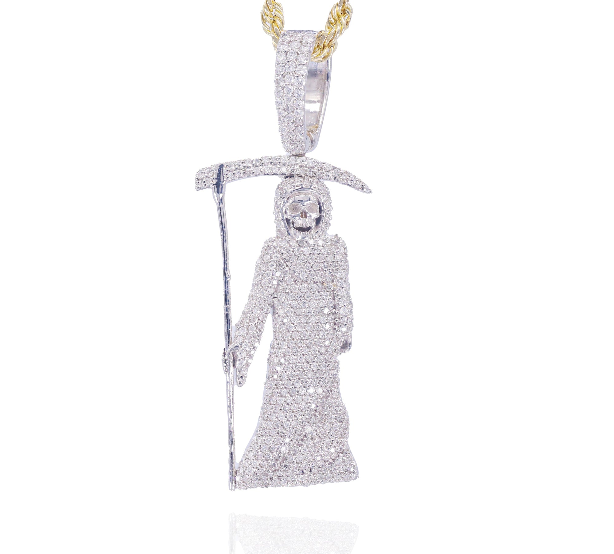 Grim Reaper Diamond Pendant