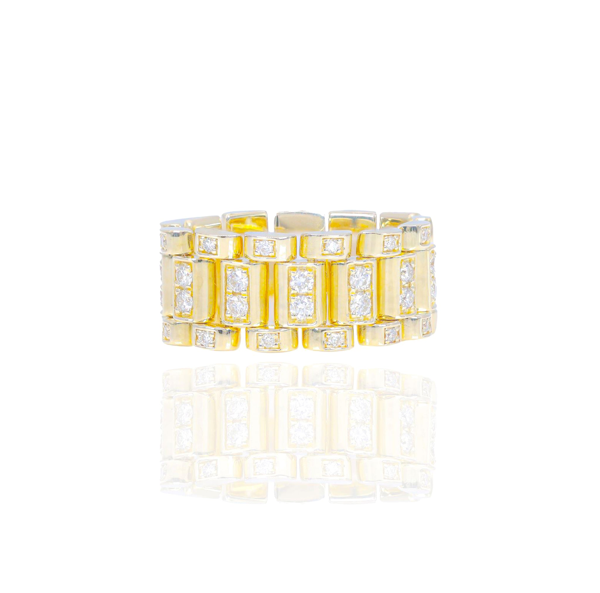 Diamond Rollie Link Ring | Dayyani Jewelers