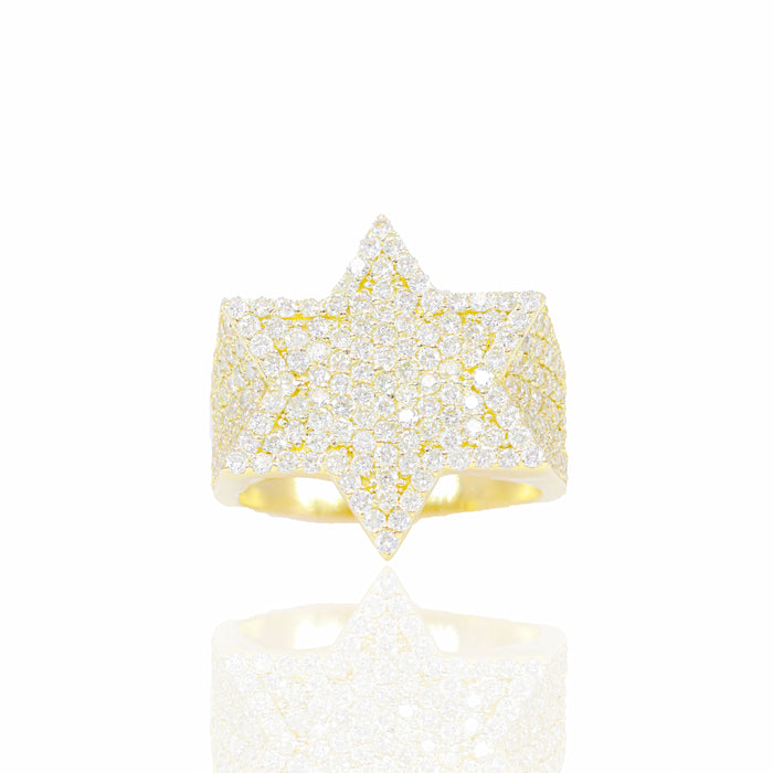 Star of David Diamond Ring