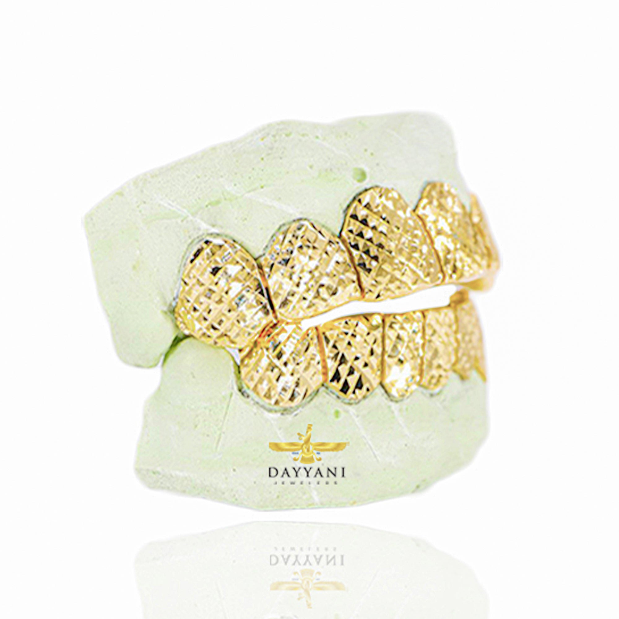 Custom Diamond Cut Gold Grillz