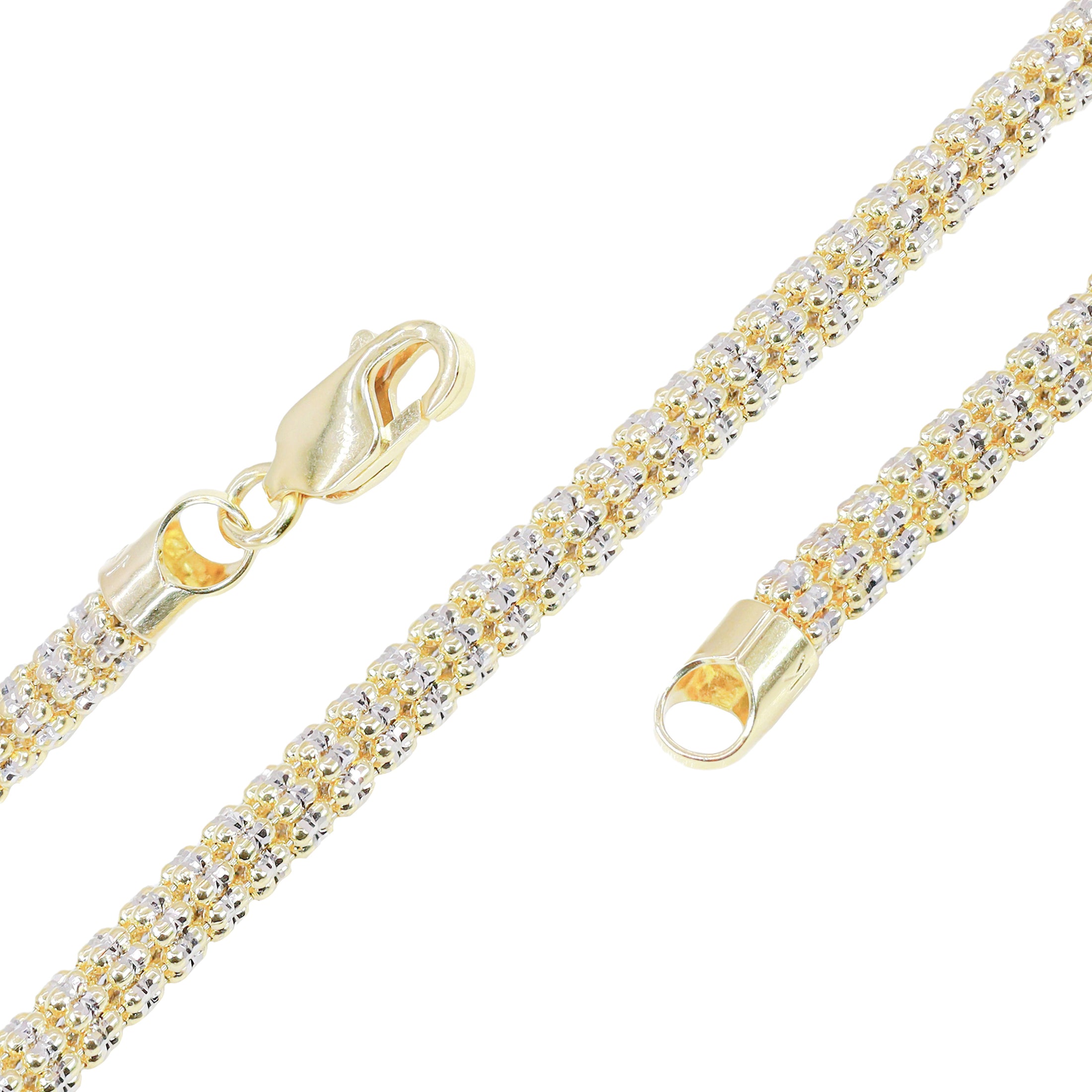 10KT Two-Tone Yellow Gold ICE Gold Chain | Dayyani Jewelers