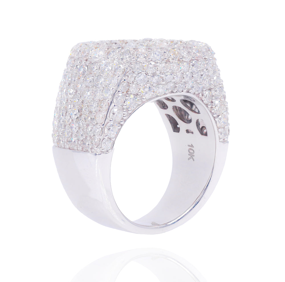 Beveled Diamond Men's Ring