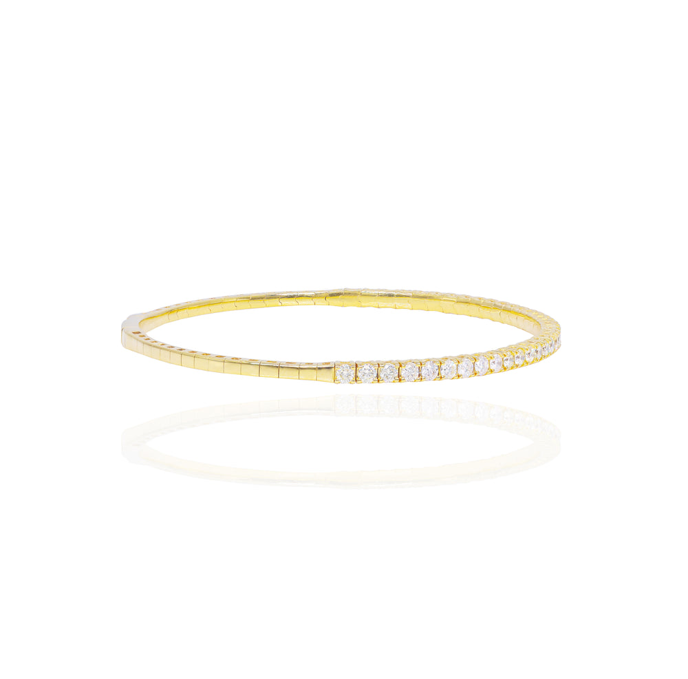 5-Pointer Flexible Diamond Bangle Bracelet