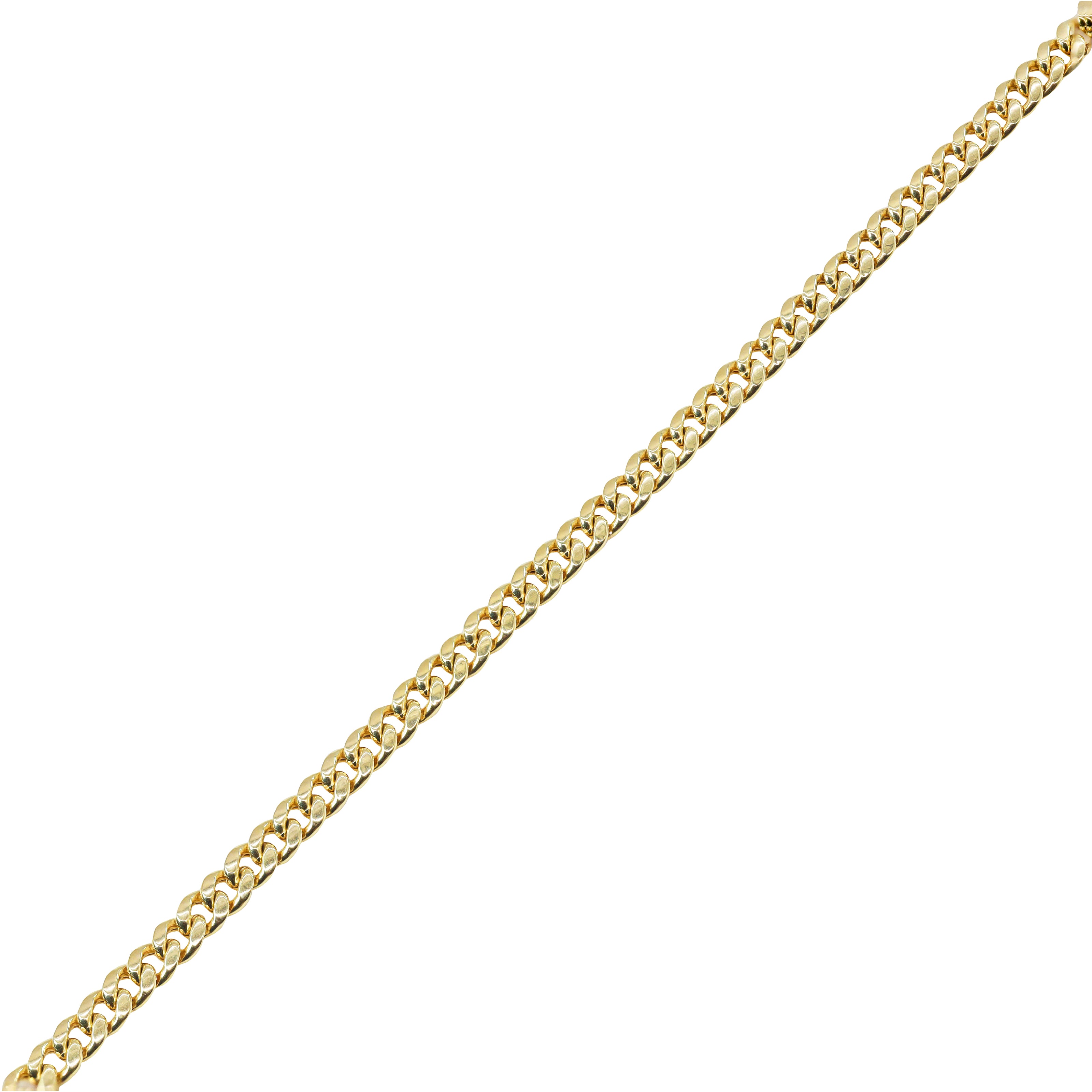 10KT Solid Miami Cuban Link Yellow Gold Chain | Dayyani Jewelers