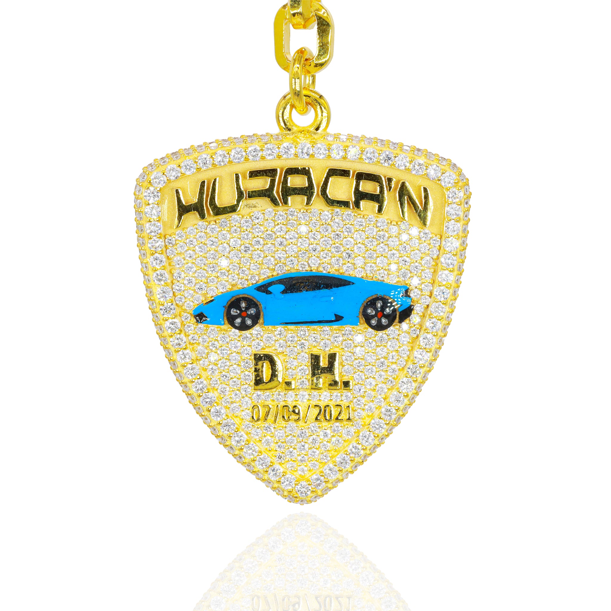 Custom Design Deposit - Double-Sided Lamborghini Emblem Diamond Keycha